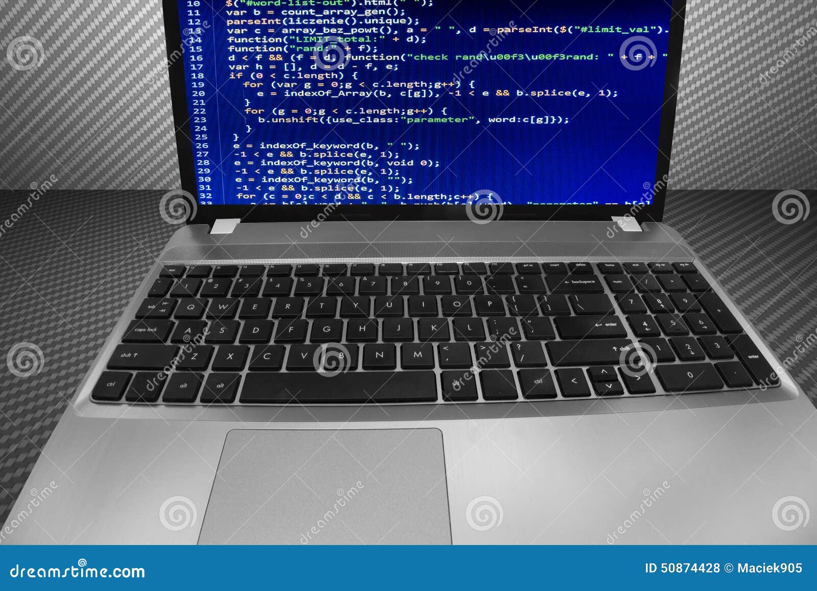 Programming Coding Source Code Screen Stock Illustration 1969