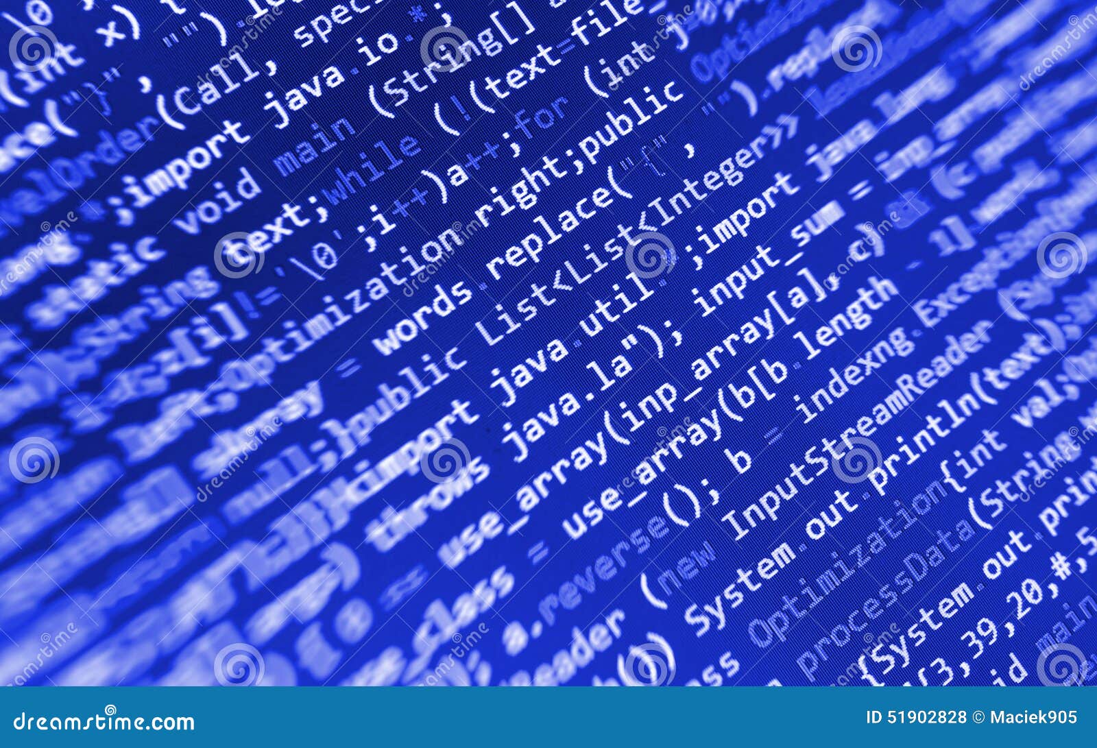 Programming Coding Source Code Screen. Stock Photo - Image of ...