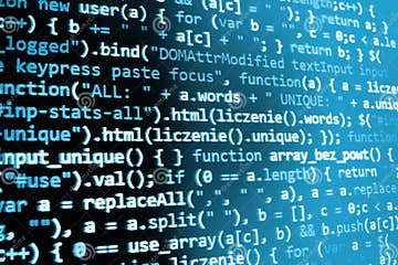 Programming Coding Source Code Screen. Stock Image - Image of data, electronic: 53212783