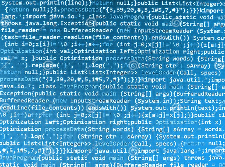 Programming Coding Source Code Screen Stock Illustration 9944
