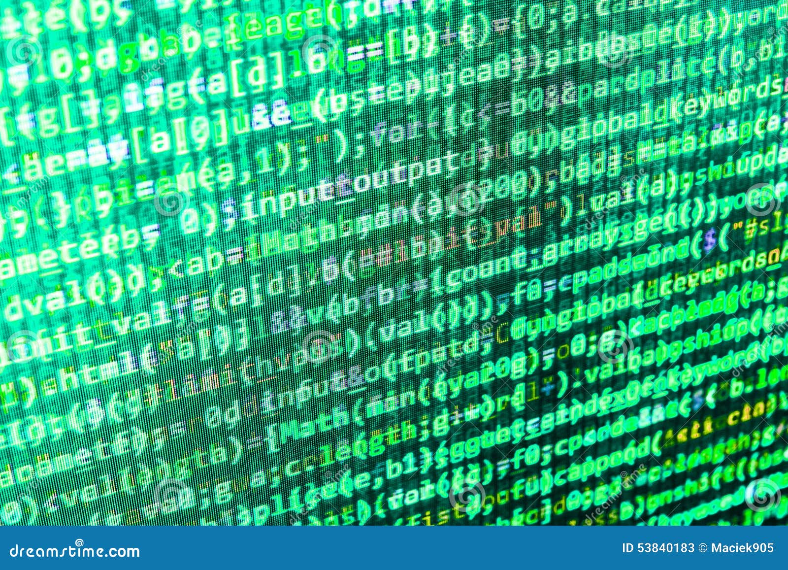 Programming Coding Source Code Screen. Stock Illustration - Illustration of function, cyberspace ...