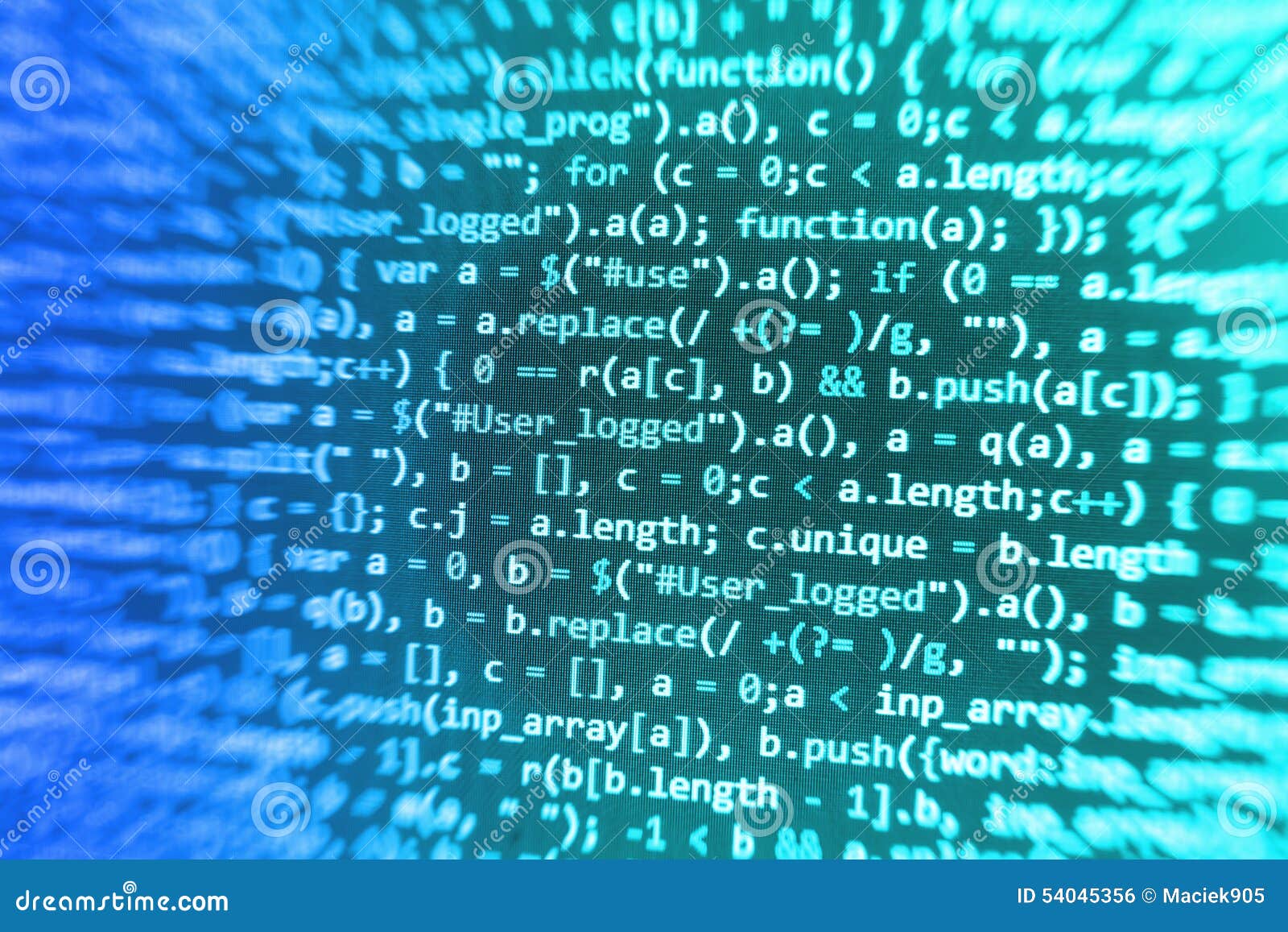 Programming Coding Source Code Screen Stock Illustration Illustration Of High Computer 54045356