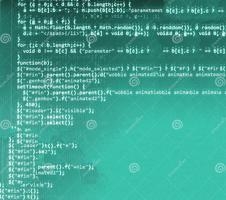 Programming Coding Source Code Screen. Stock Illustration - Illustration of creative, design ...