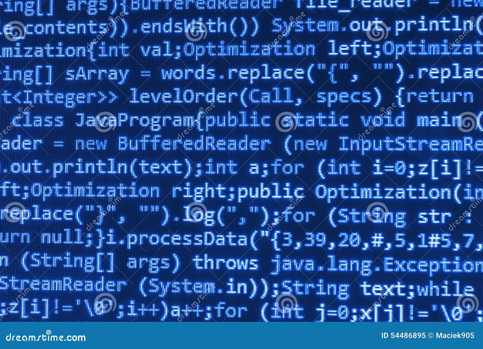 Programming Coding Source Code Screen Stock Illustration Illustration Of Display Chart 54486895