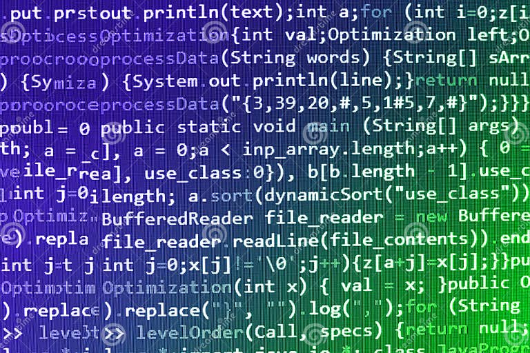 Programming Coding Source Code Screen. Stock Image - Image of computer, algorithm: 54911409