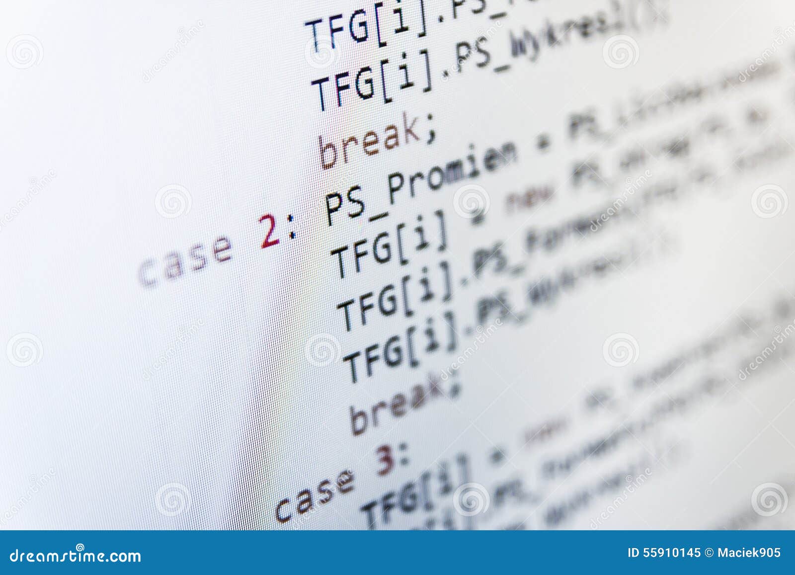 Programming Coding Source Code Screen Stock Image Image Of Coding Digital 55910145