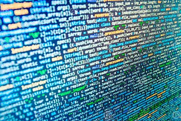 Programming Coding Source Code Screen. Stock Image - Image of break, function: 55910205