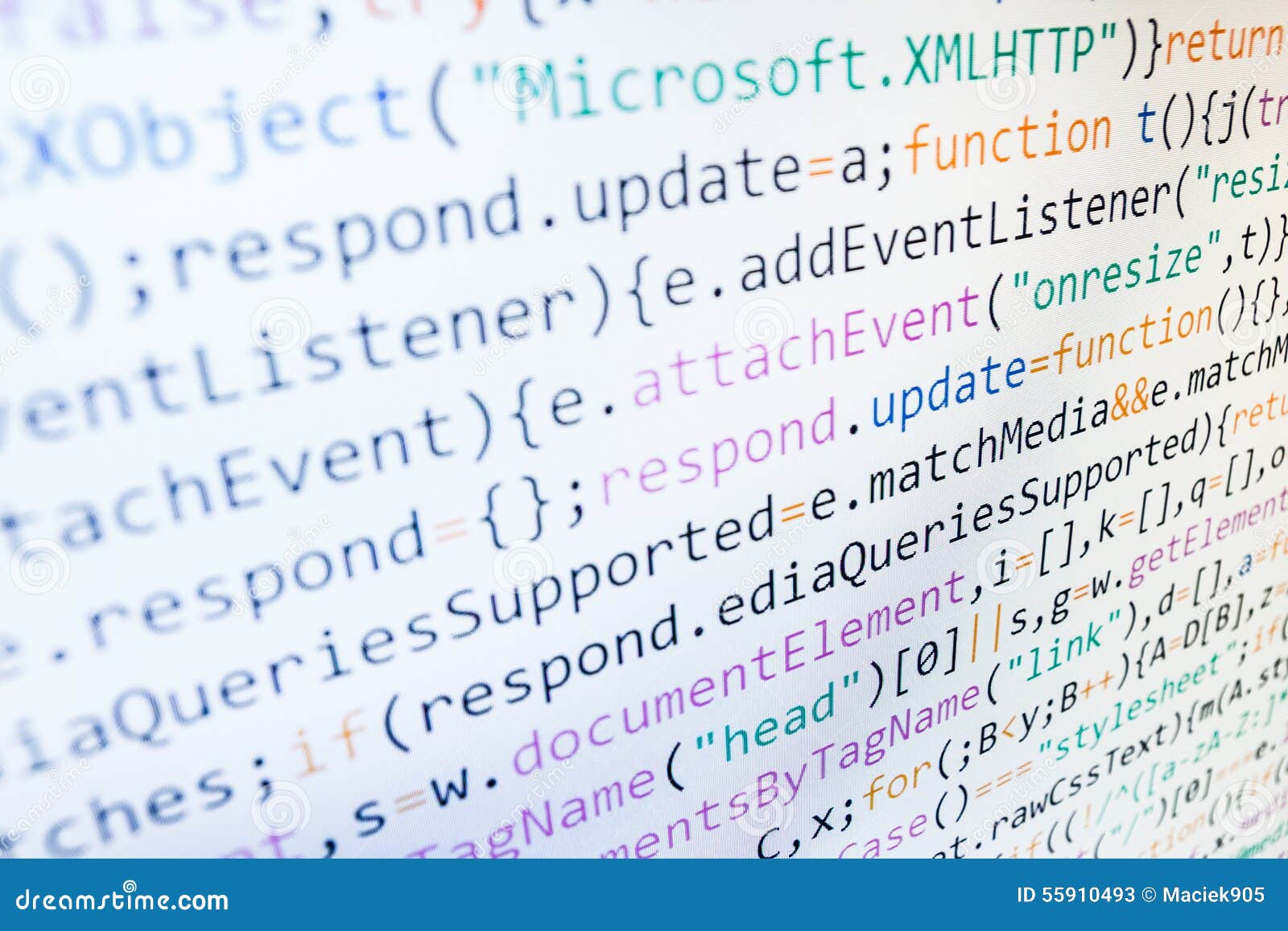 Programming Coding Source Code Screen Stock Image Image Of Function Cyberspace 55910493