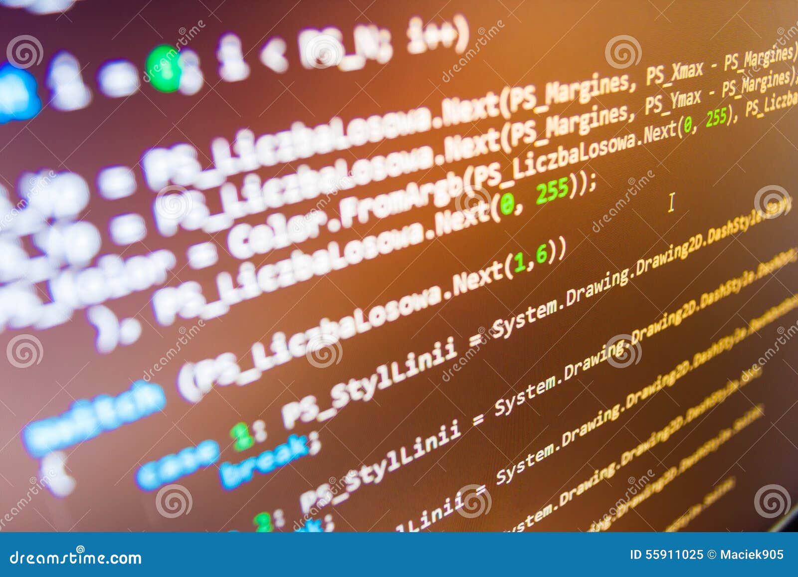Programming Coding Source Code Screen Stock Image Image Of Algorithm 