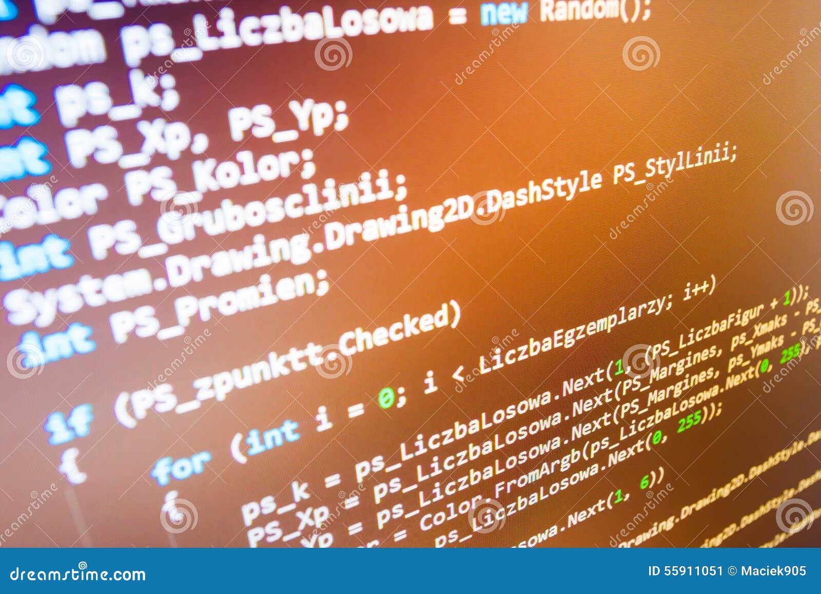 Programming Coding Source Code Screen Stock Image Image Of Education Function 55911051