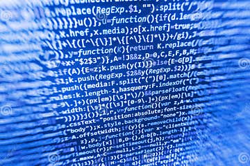 Programming Coding Source Code Screen. Stock Image - Image of function, break: 57384009