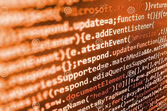 Programming Coding Source Code Screen. Stock Image - Image of abstract, business: 57384011