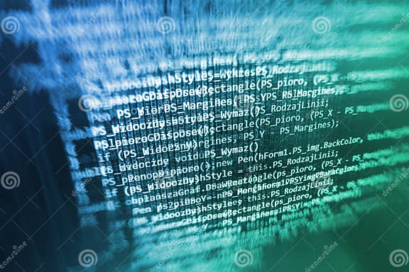 Programming Coding Source Code Screen. Stock Image - Image of equipment, business: 57827313