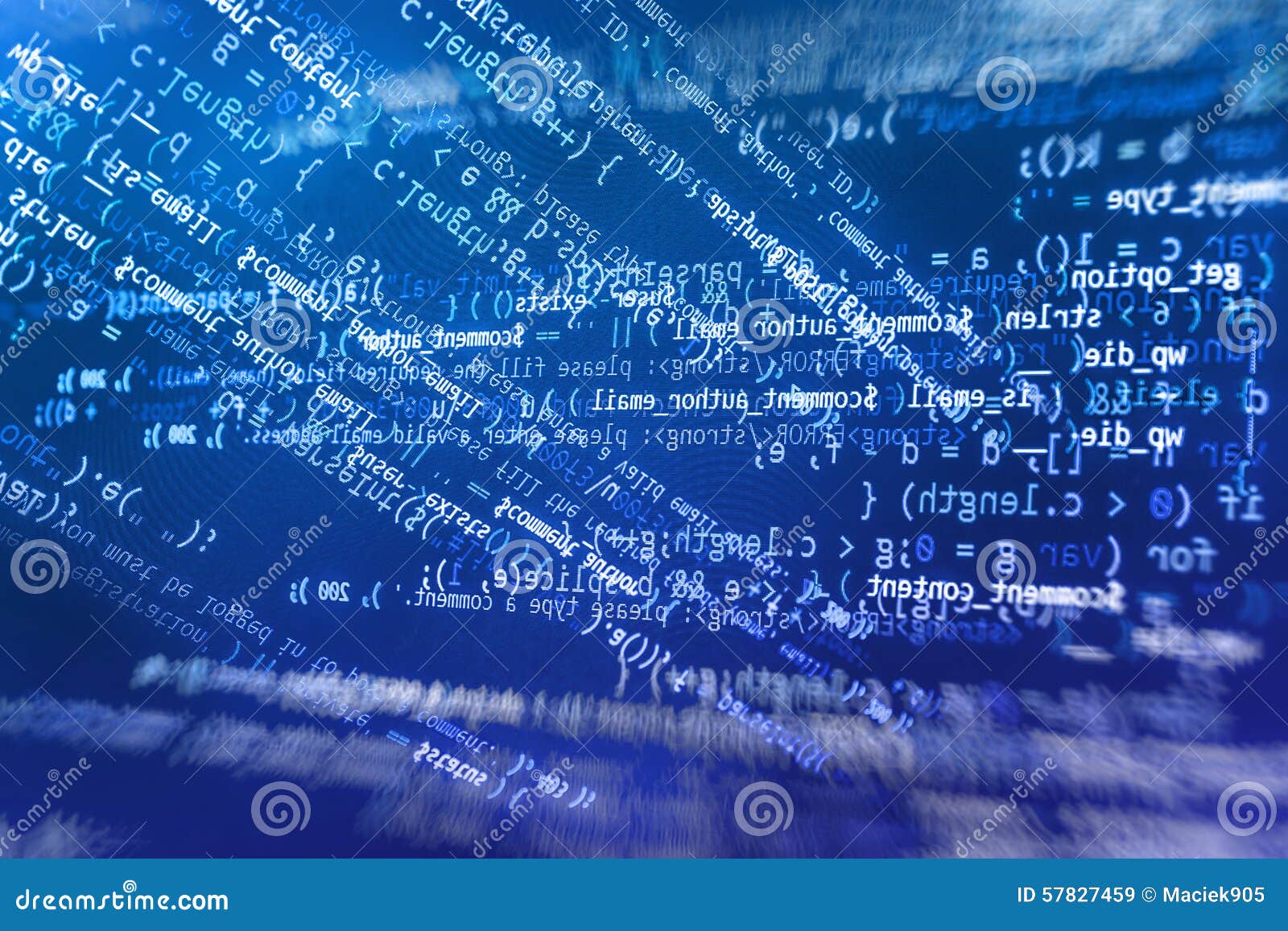 Programming Coding Source Code Screen. Stock Illustration - Illustration of background, develop ...