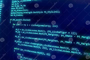 Programming Coding Source Code Screen. Stock Image - Image of application, function: 58352973