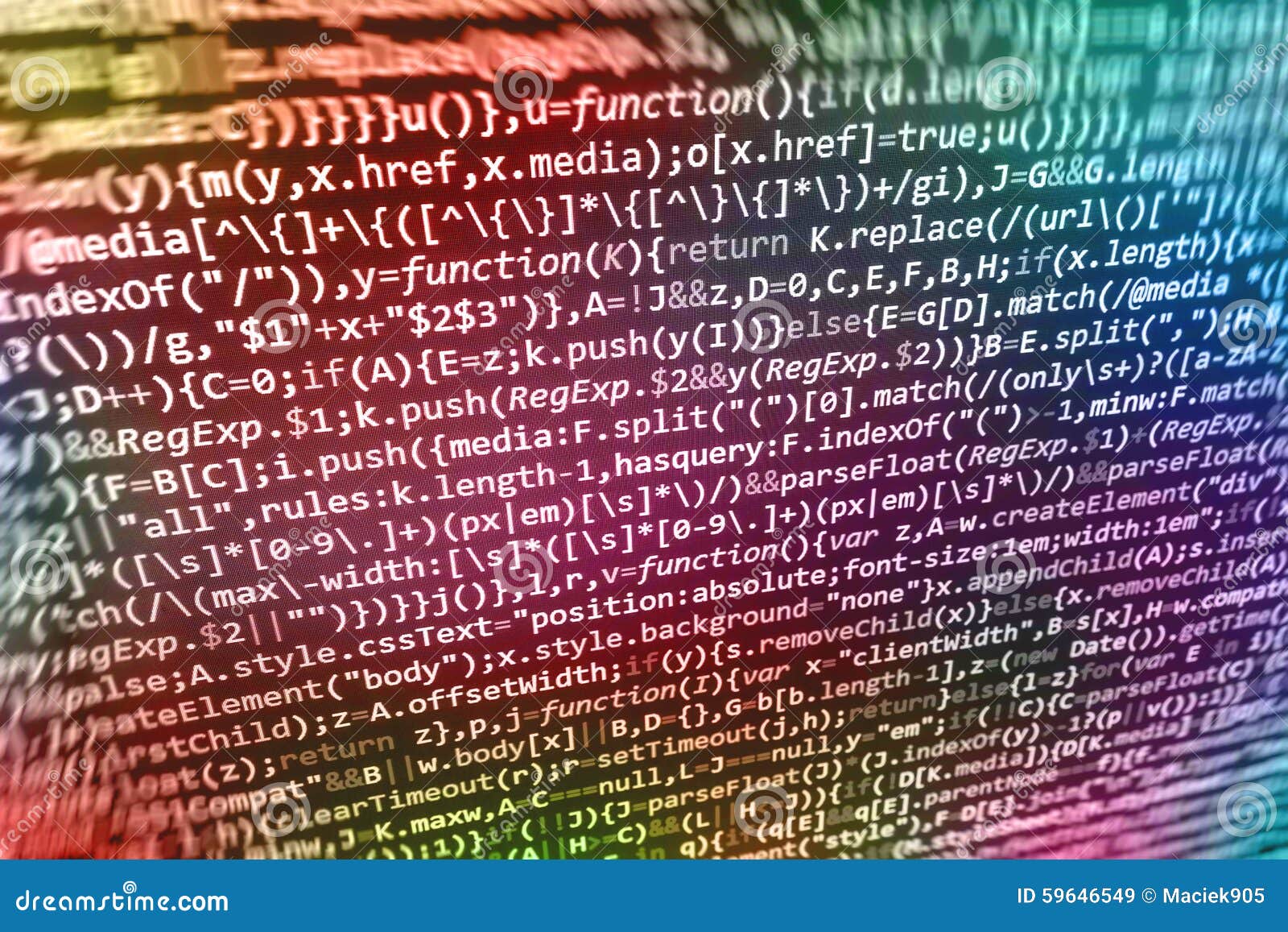 Programming Coding Source Code Screen. Stock Image - Image of business, function: 59646549