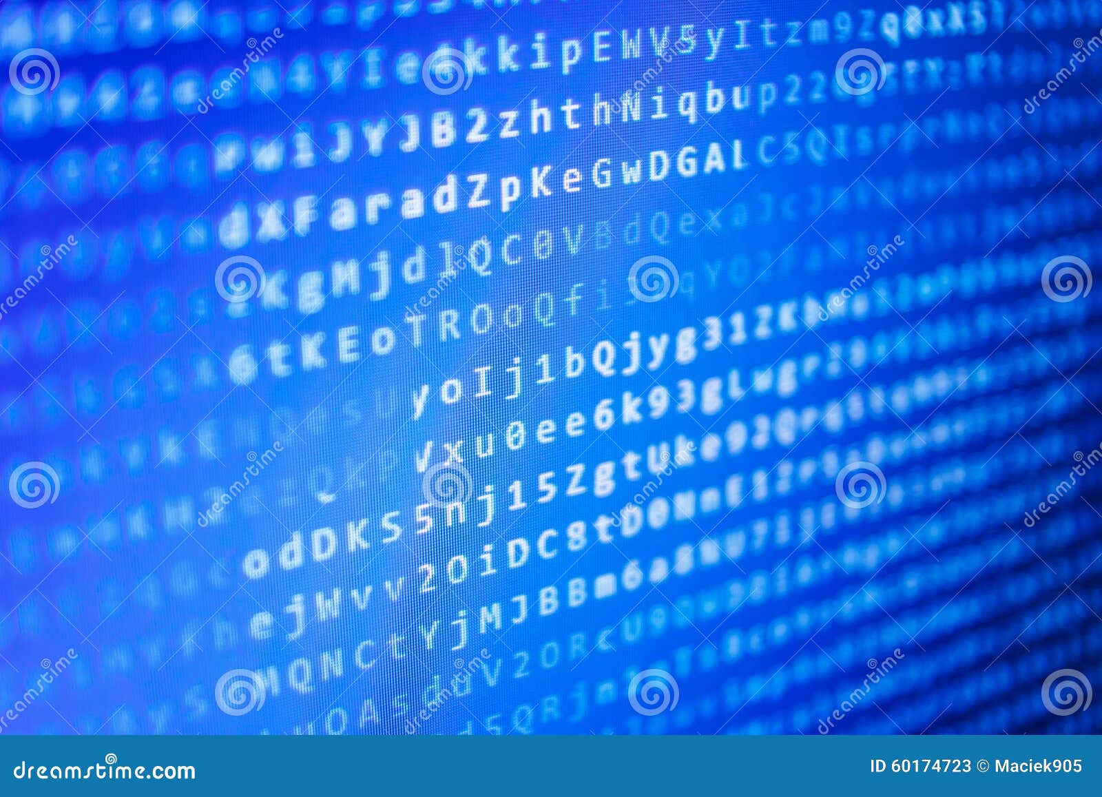 Programming Coding Source Code Screen. Stock Illustration - Illustration of byte, communication ...