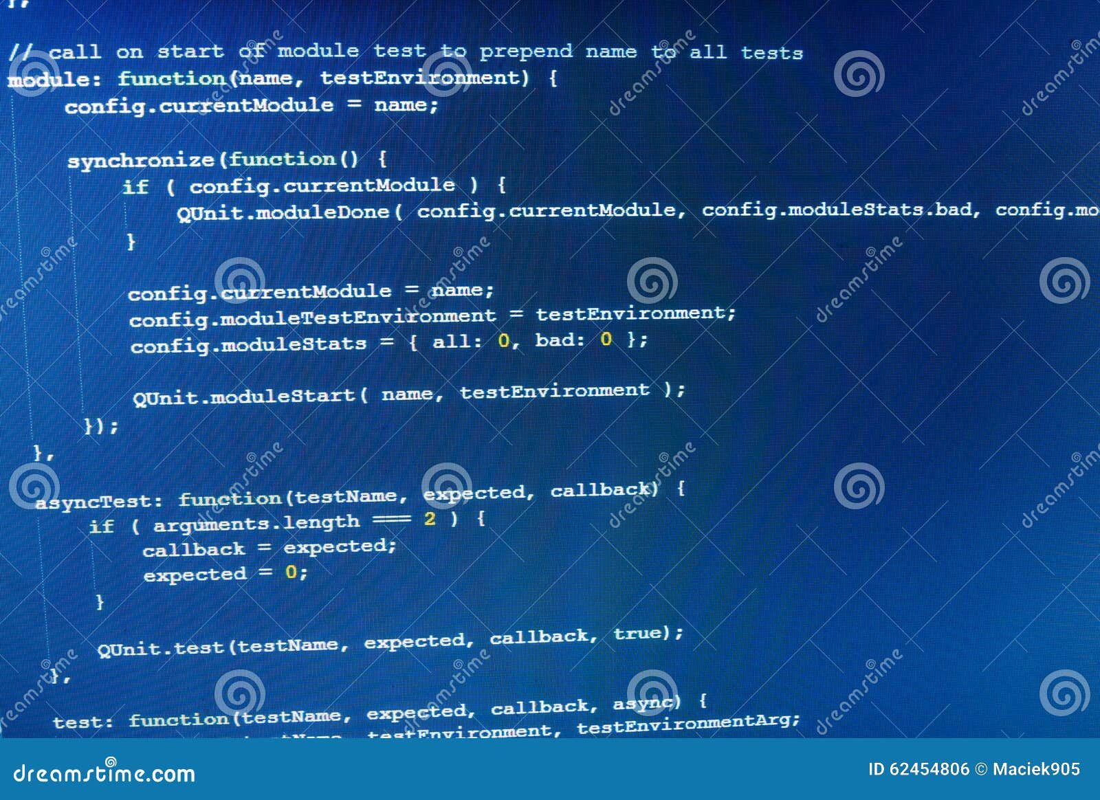 Programming Coding Source Code Screen Stock Illustration
