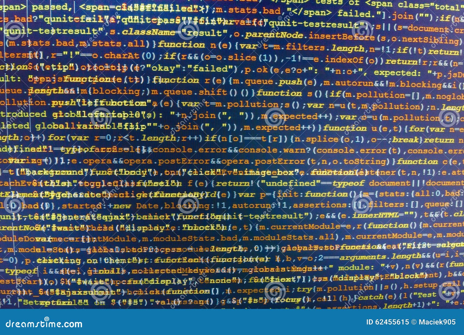 Programming Coding Source Code Screen. Stock Illustration - Illustration of cyberspace ...