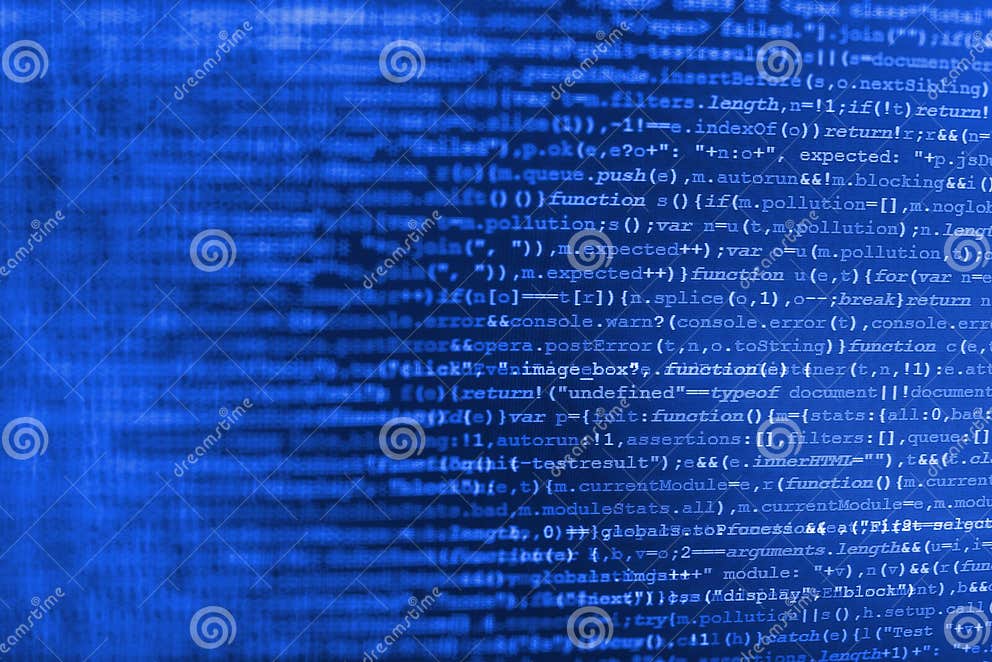Programming Coding Source Code Screen Stock Illustration 5730
