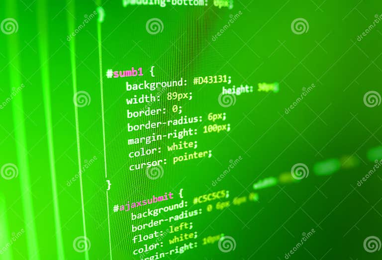 Programming Coding Source Code Screen. Stock Photo - Image of cyberspace, communication: 65239850