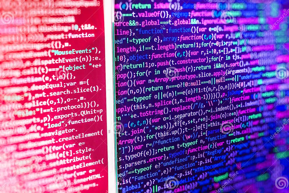 Programming Coding Source Code Screen Stock Image Image Of Abstract 9702
