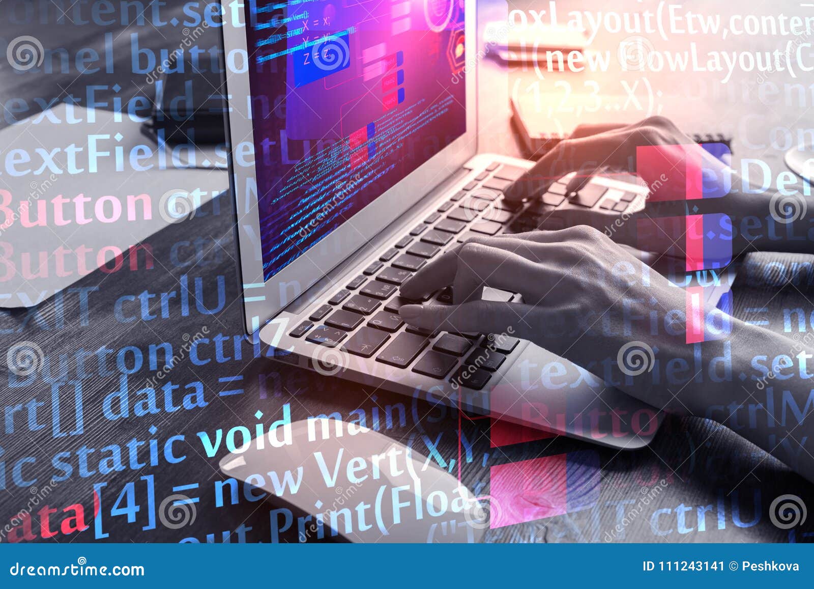 Programming, Computing and Media Concept Stock Image - Image of ...