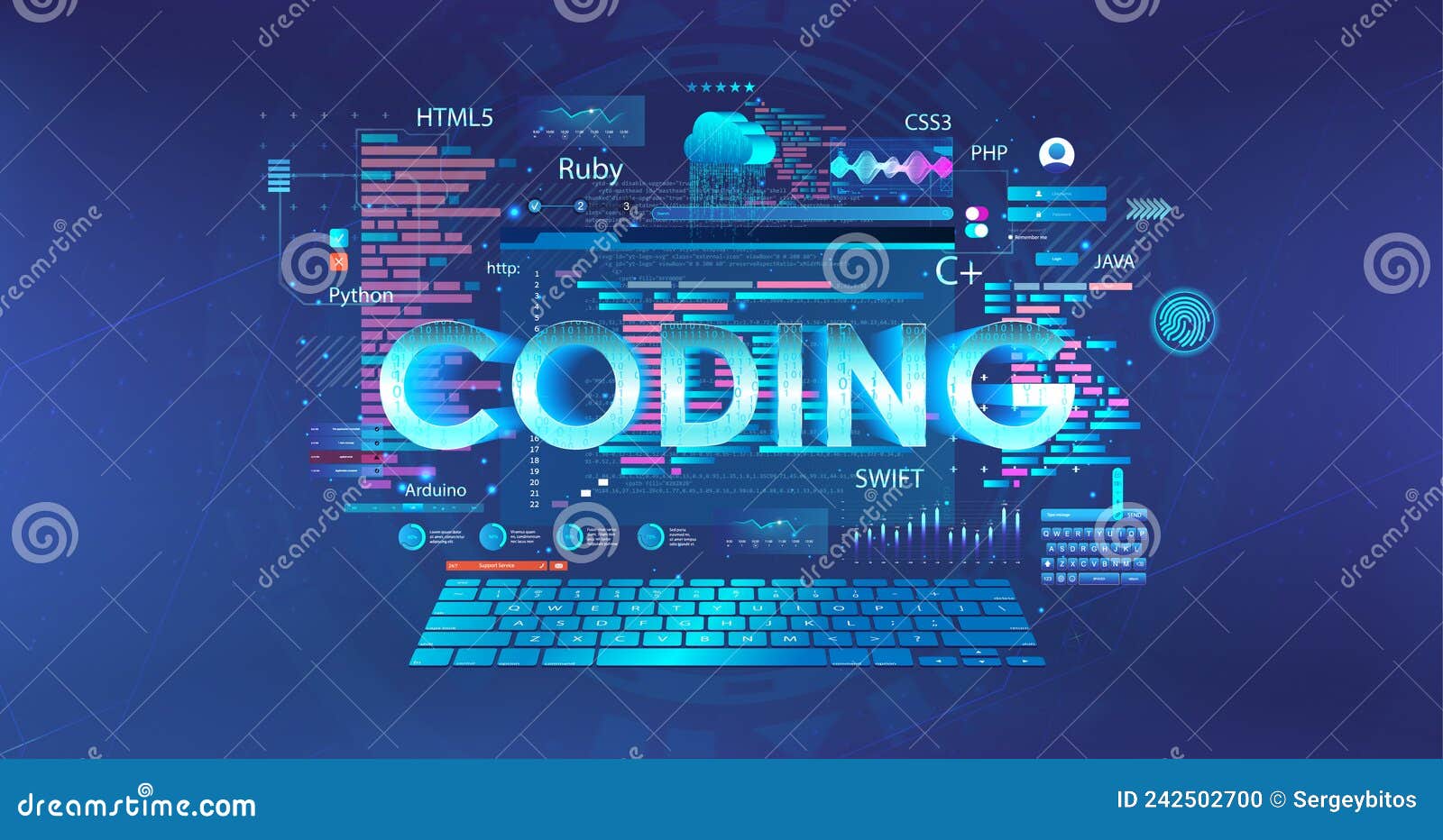 Programming Concept Artificial Intelligence Neural Network Coding