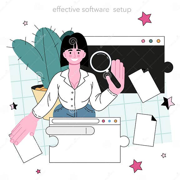 Programming Concept Idea Of Coding Testing And Writing Programs Stock