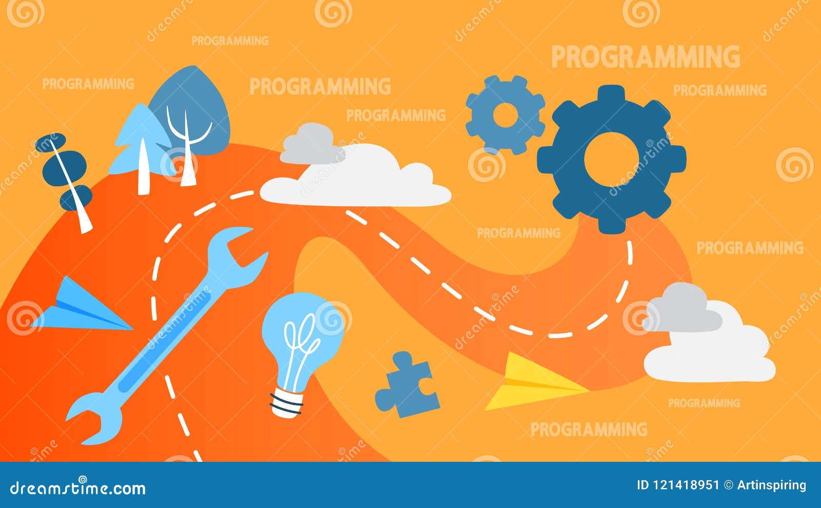 Programming Concept Illustration Stock Vector Illustration Of Developer Application 121418951