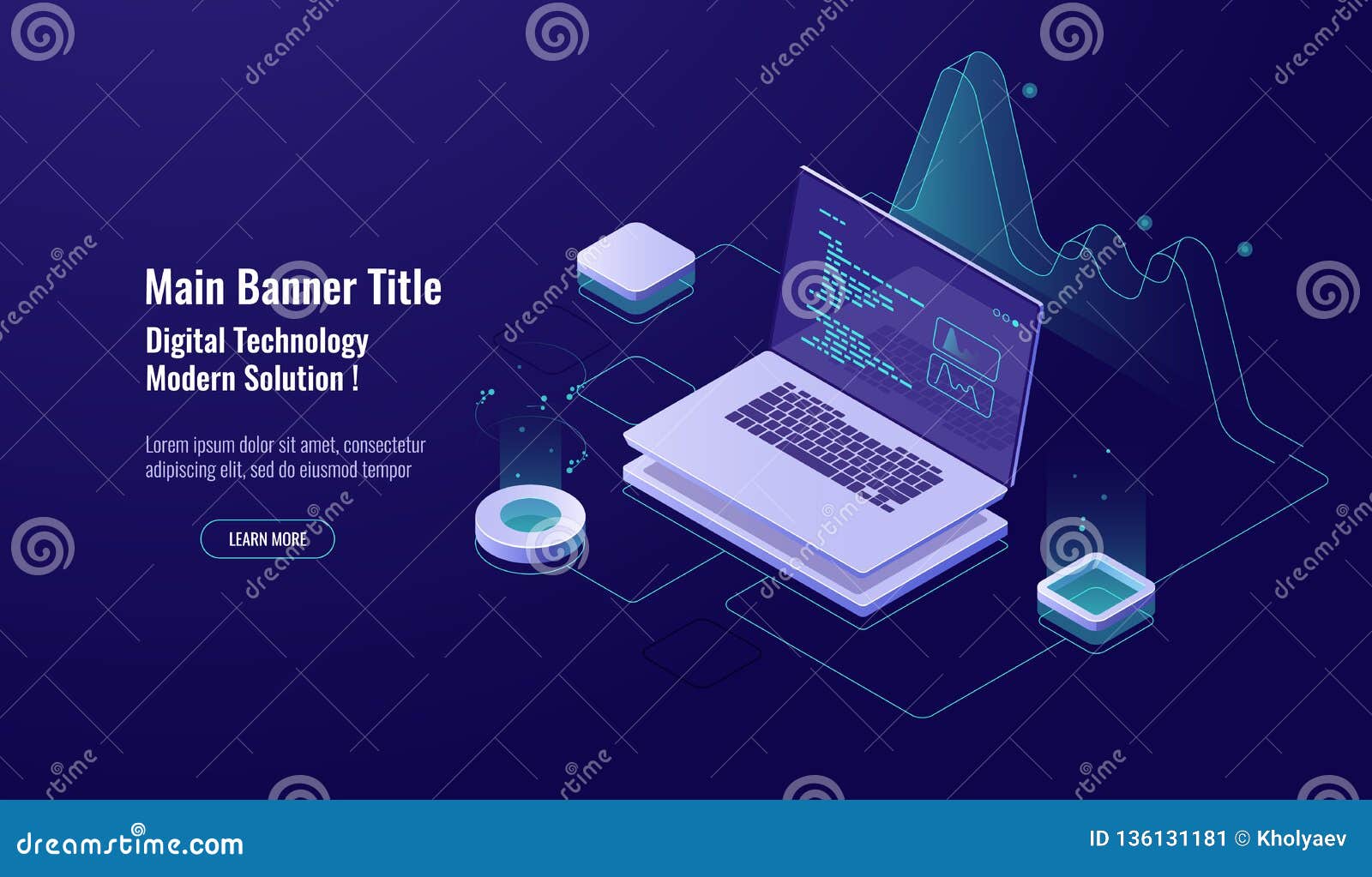 Programming Concept Isometric Icon, Laptop with Program Code on Screen ... Programming Concept Isometric Icon, Laptop with Program Code on Screen ...