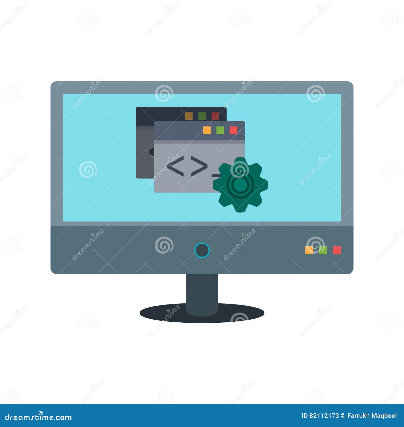 Programming Configuration stock illustration. Illustration of interface ...