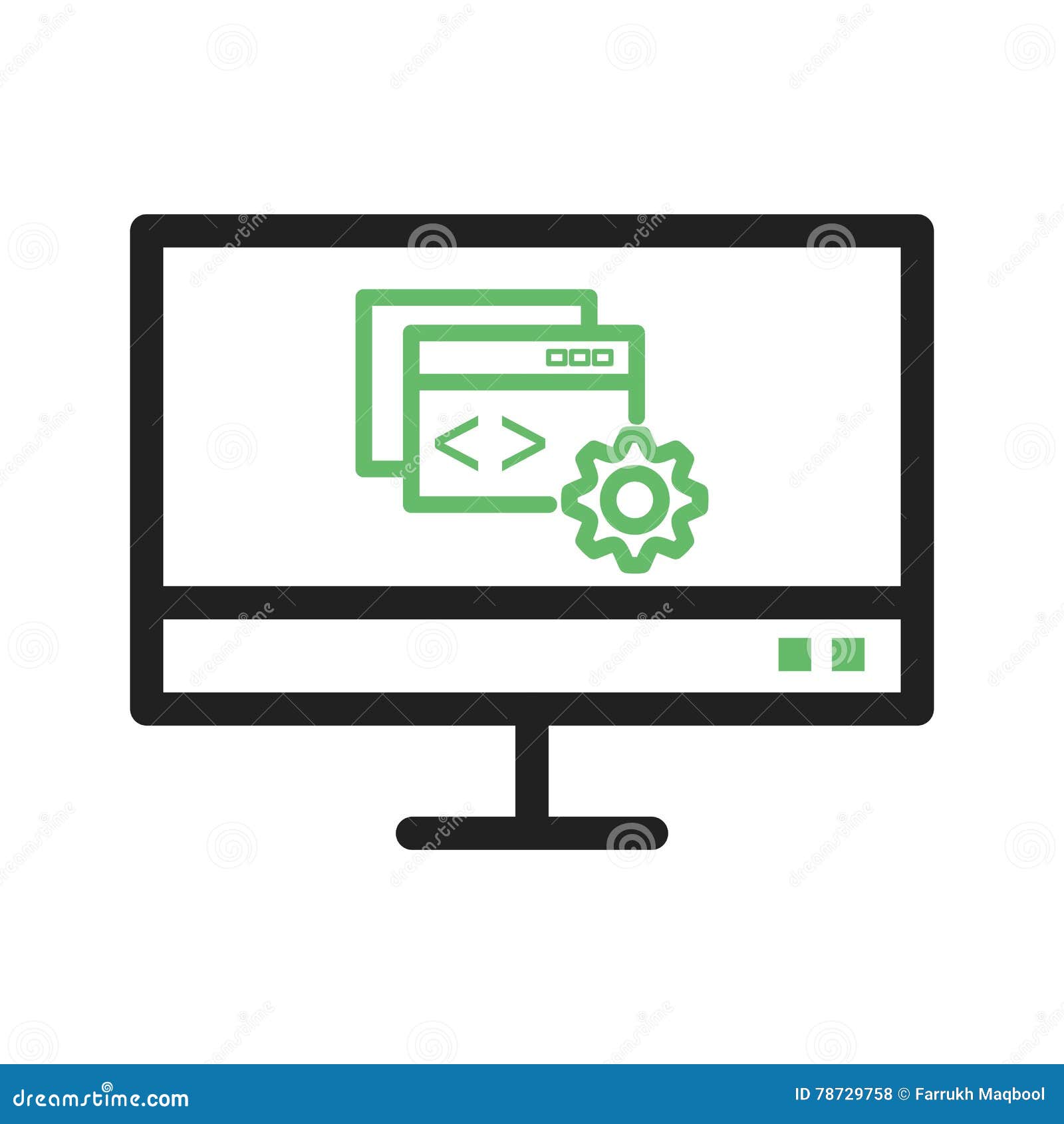 Programming Configuration Stock Vector Illustration Of System 78729758