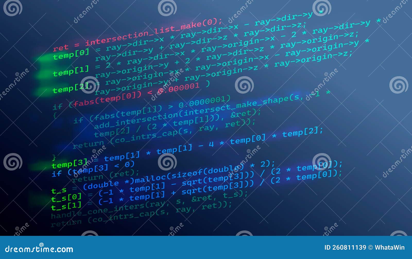 Programming Console With Dark Background Coding Vector Illustration Stock Vector Illustration