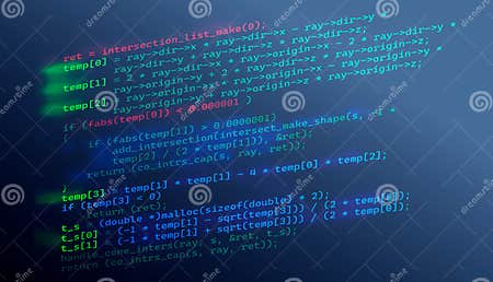 Programming Console with Dark Background. Coding Vector Illustration ...