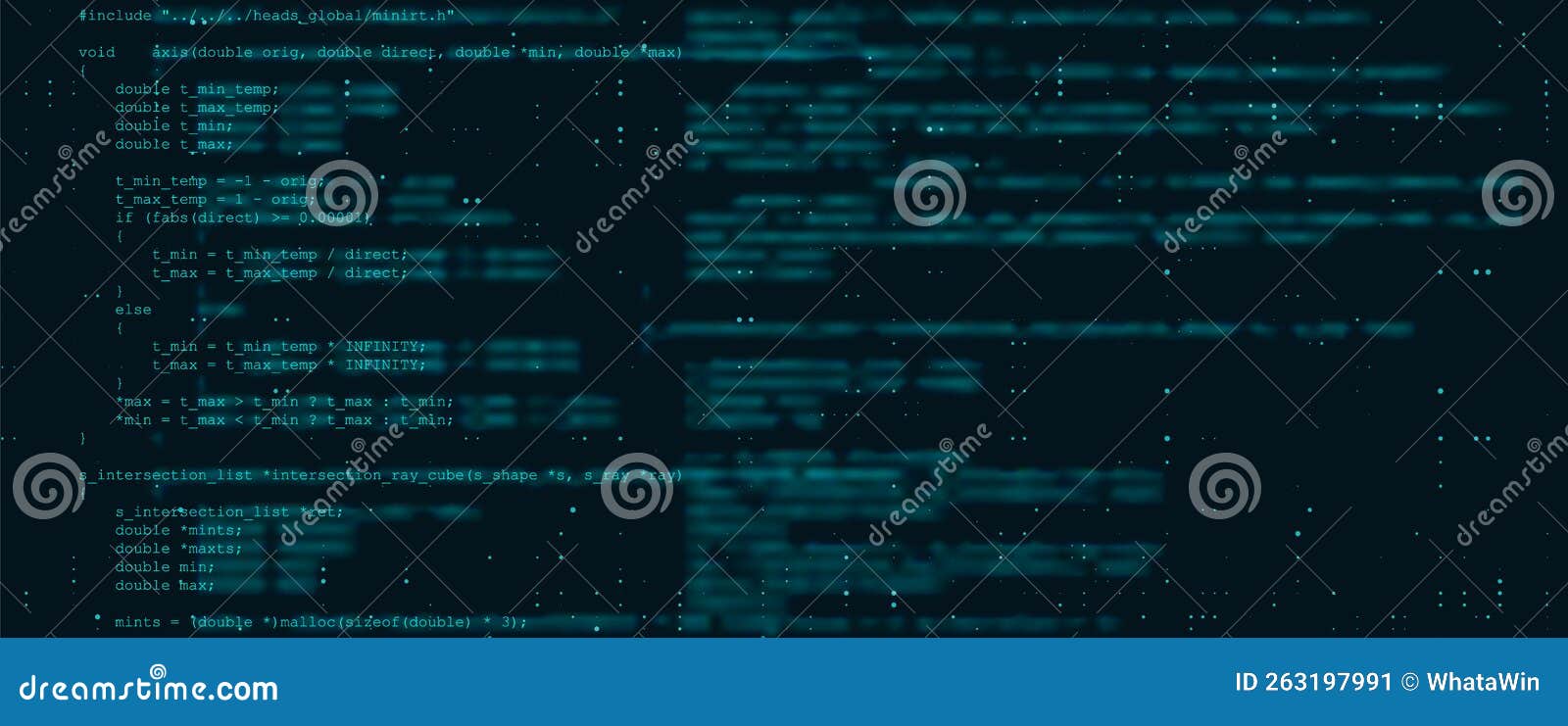 Programming Console With Dark Background Coding Vector Illustration Stock Vector Illustration