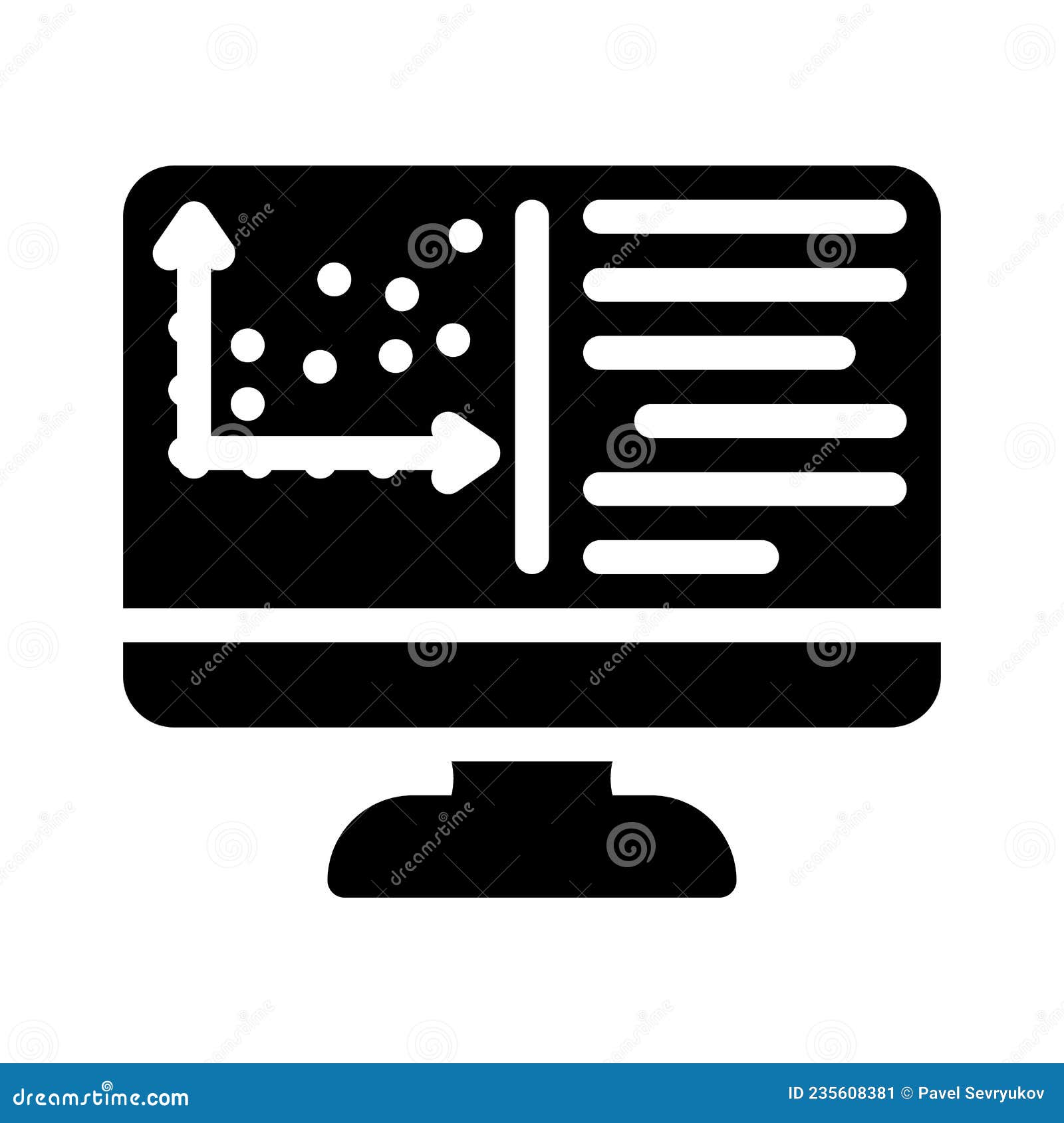 Programming Data Science Glyph Icon Vector Illustration Stock Vector ...
