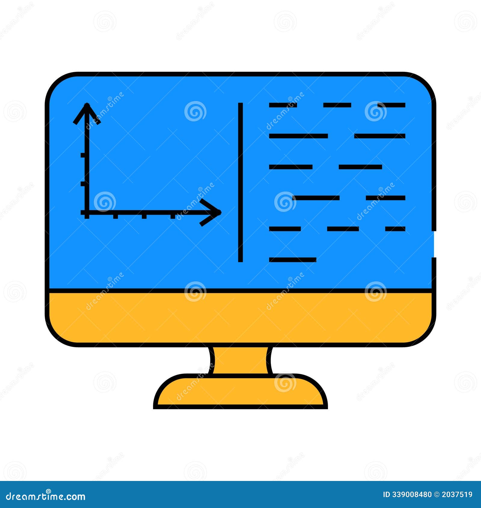 Programming Data Science Icon Color Illustration Stock Illustration ...