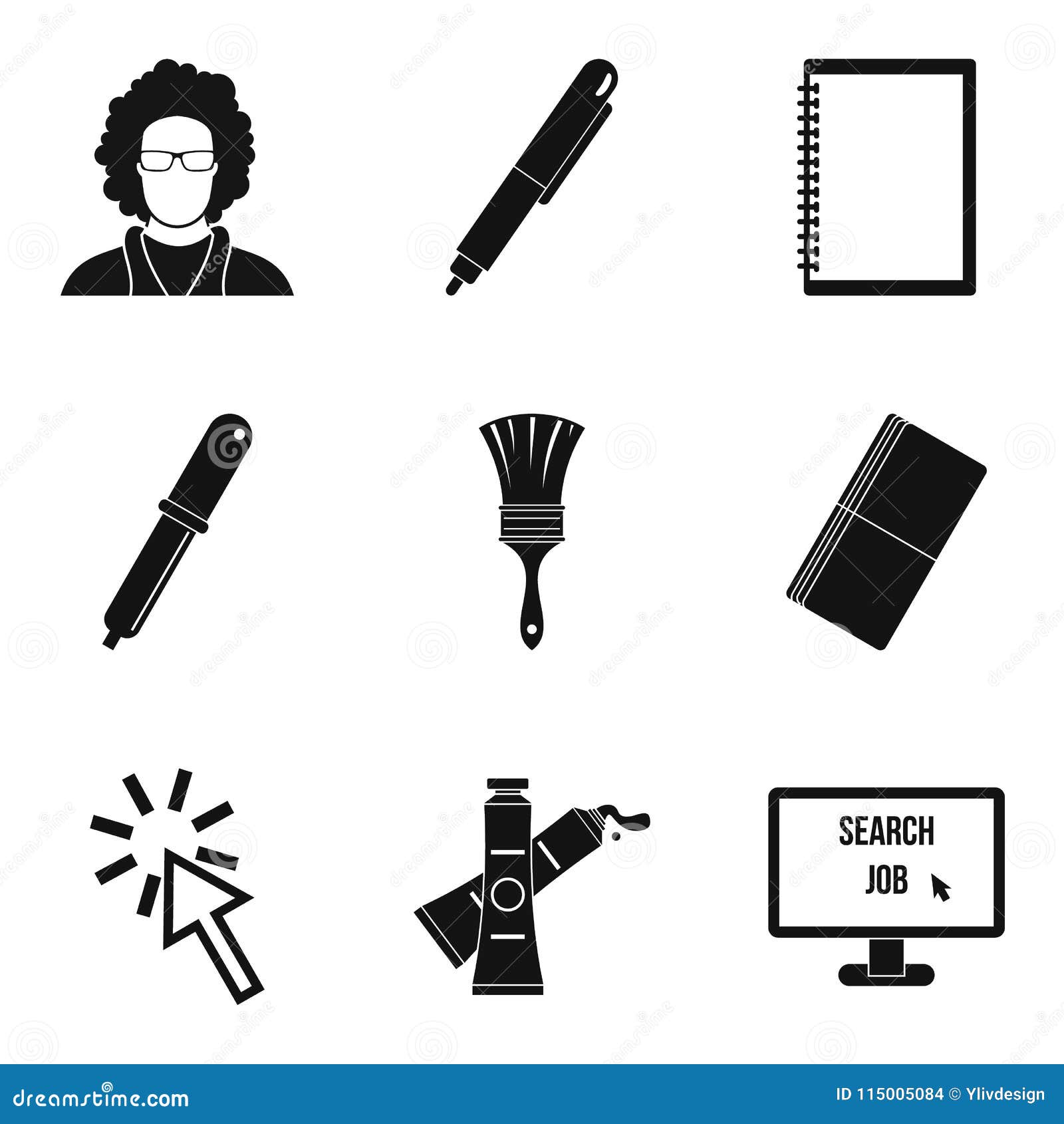Programming Device Icons Set, Simple Style Stock Vector - Illustration ...