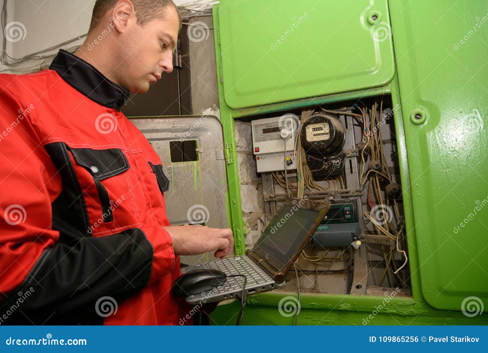 Programming an Electric Meter by an Engineer Editorial Photo - Image of ...