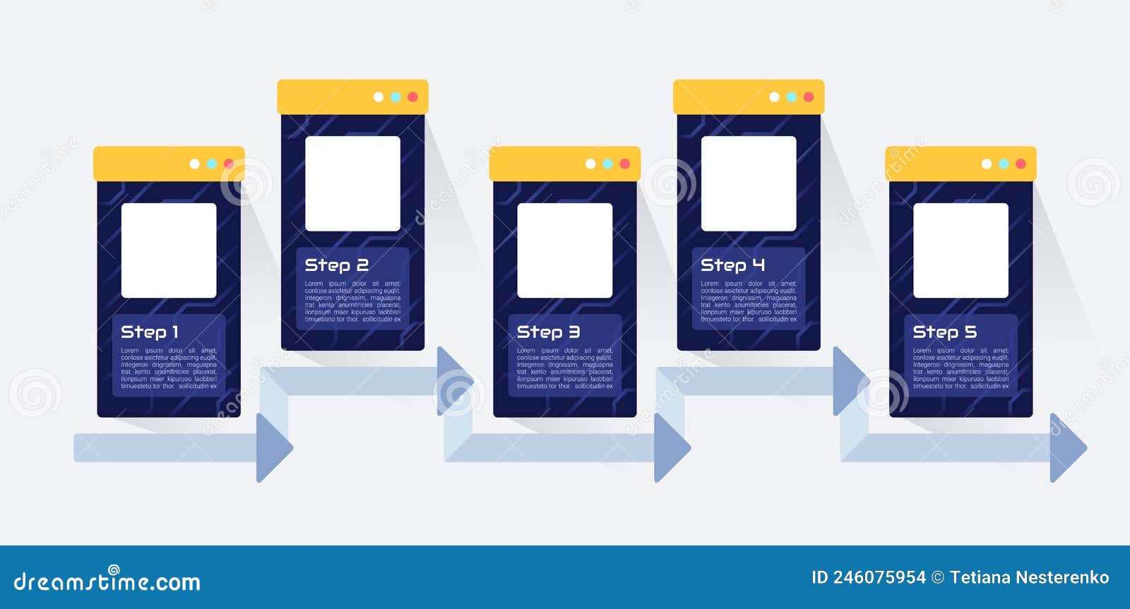 Programming Infographic Chart Design Template Stock Vector ...