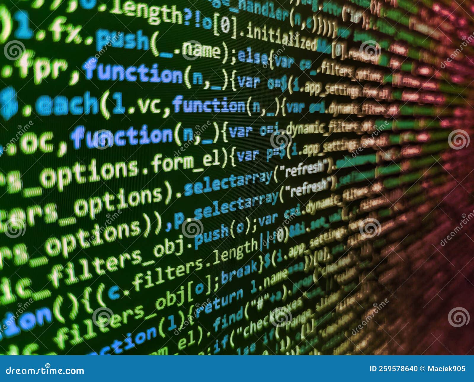 Programming Of Internet Website Php Language And Coding Function Developer New Technology
