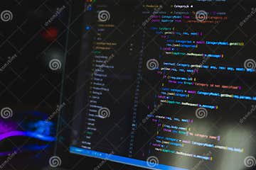 Programming Language on Black Screen Background, Javascript React Code ...