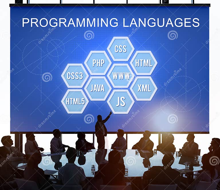 Programming Language Coding Developer Software Concept Stock Image - Image of back, internet ...