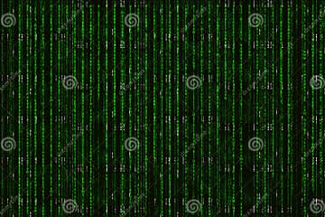 Programming Language Encoded Rain of Letters and Numbers in the Html ...