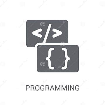 Programming Language Icon. Trendy Programming Language Logo Concept on ...