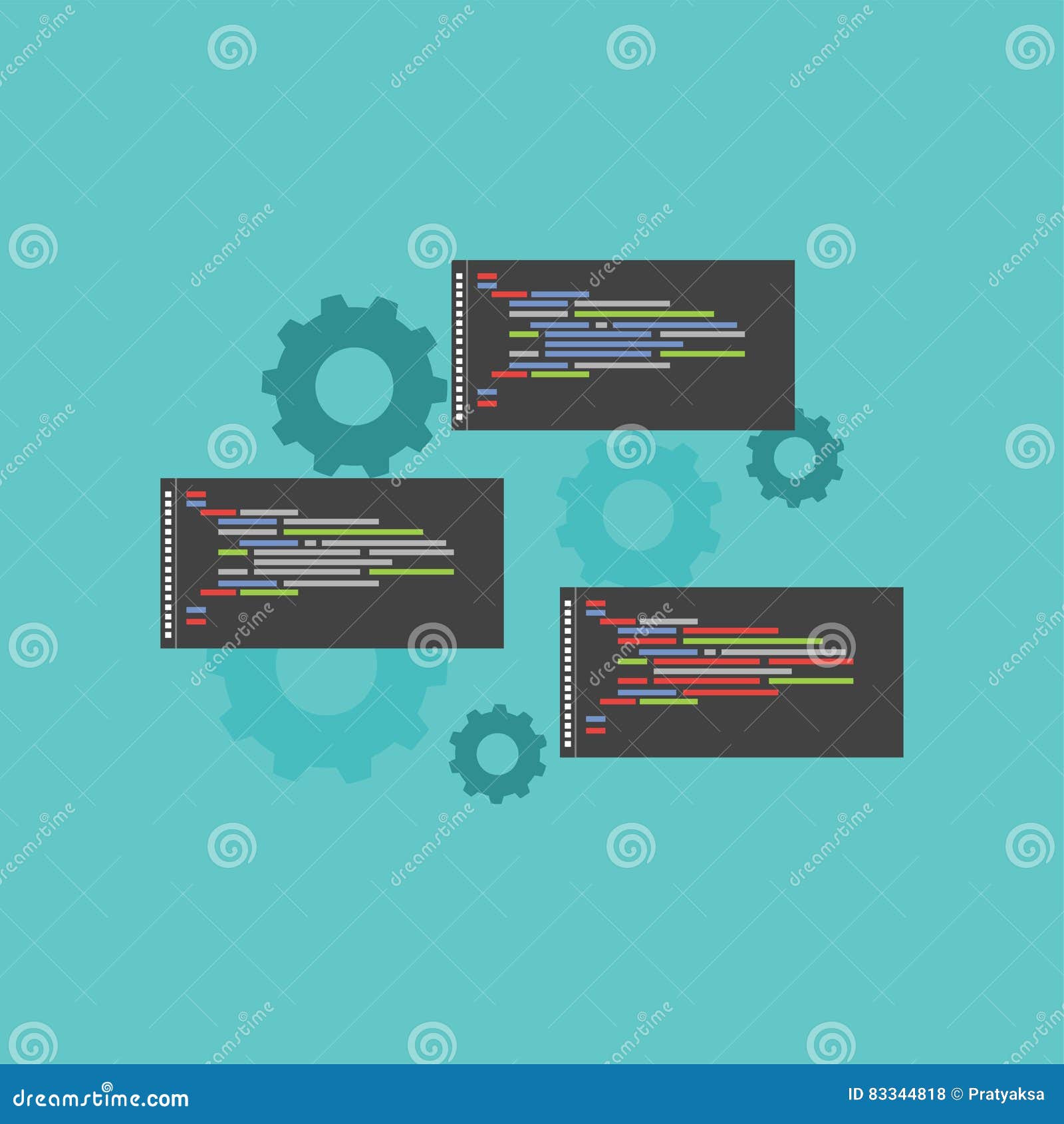 Programming Language Script Code Script Stock Vector Illustration Of Language Editor 83344818