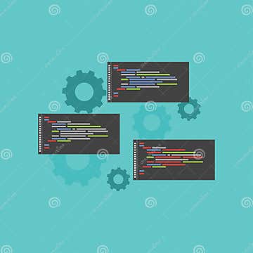 Programming Language Script. Code Script Stock Vector - Illustration of ...