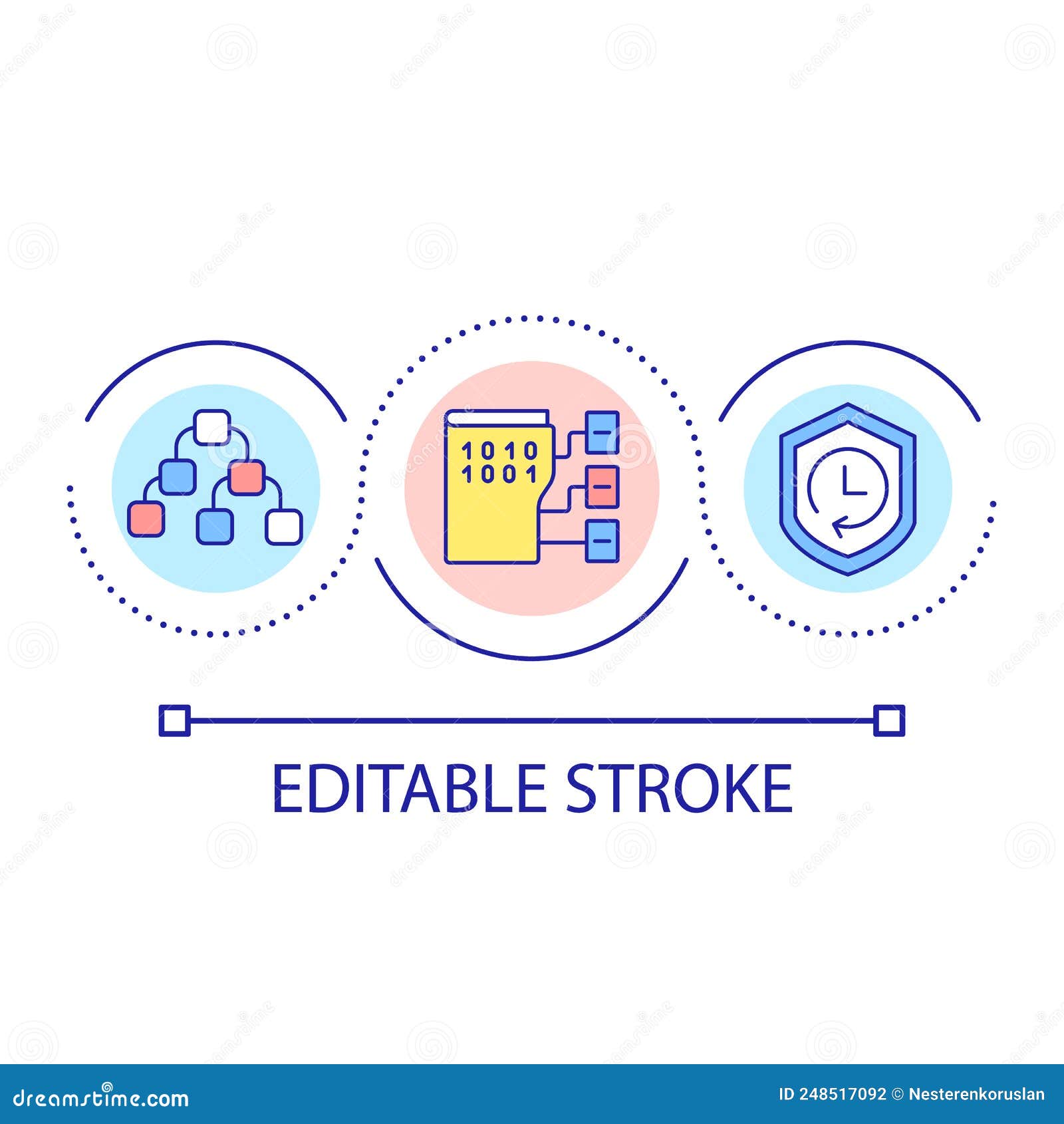Programming Language Structure Loop Concept Icon Stock Vector ...