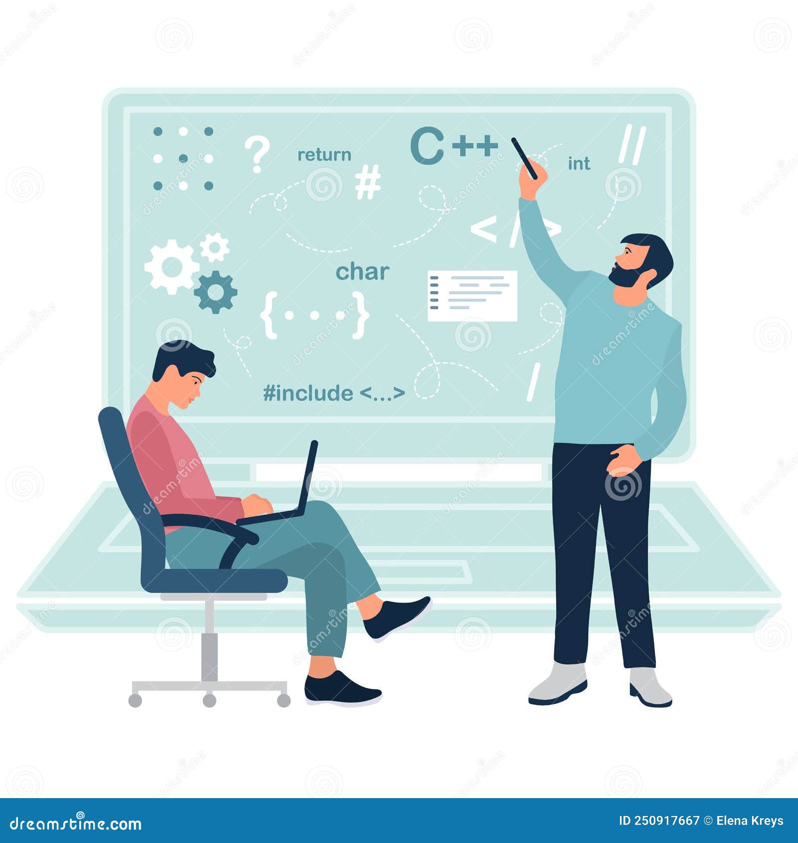 Programming Languages Learning Software Coding it Stock Vector ...